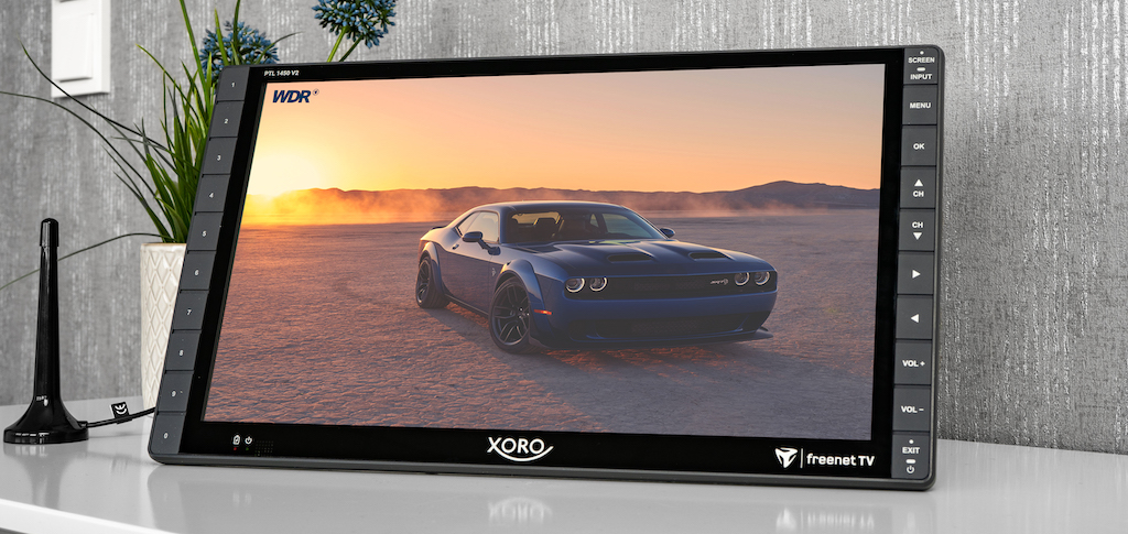 Xoro PTL 1450 V2 – Flexibel Fernsehen mit portablem 14-Zoll Full-HD TV ...
